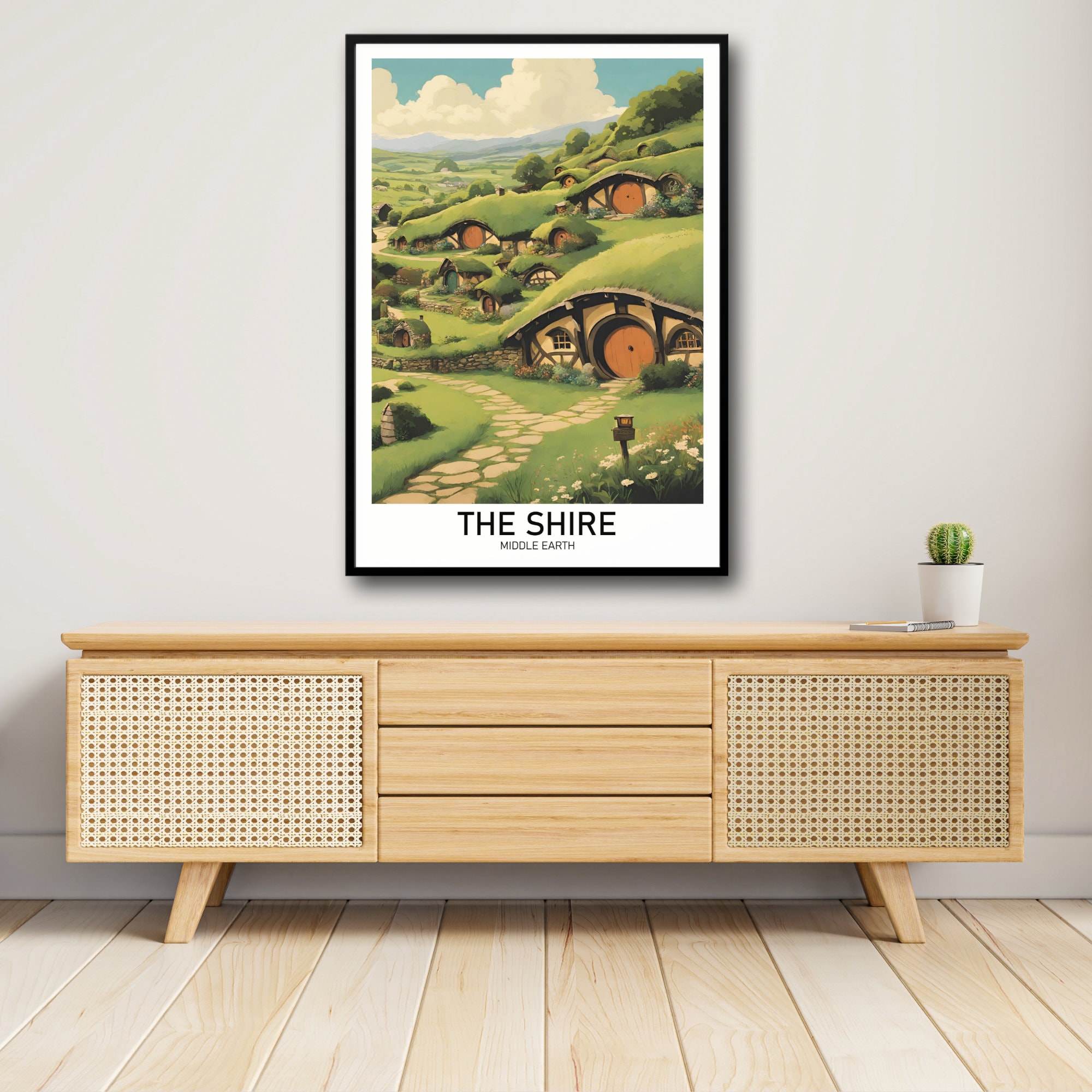 The Shire Travel Poster Printable Wall Art Instant Digital Download the ...