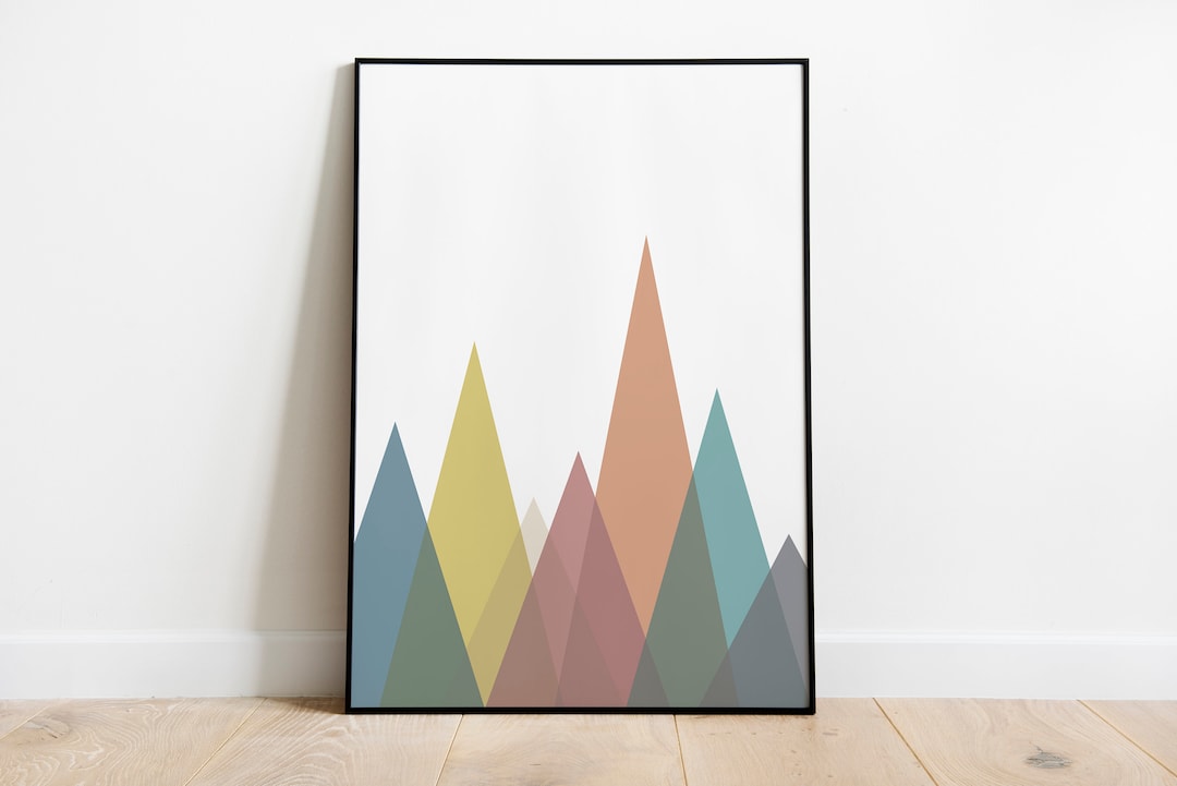 Seven Triangles | Geometric | Printable | Wall Art | Instant Download ...