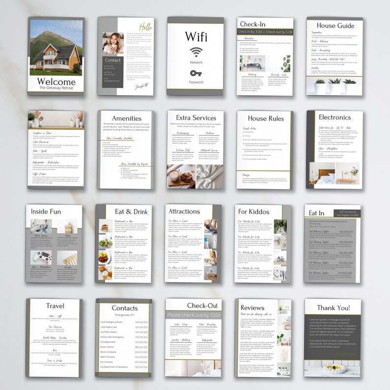 Airbnb Welcome Guest Book Template 20 Page Host Guidebook Canva ... Airbnb Welcome Guest Book Template 20 Page Host Guidebook Canva ...