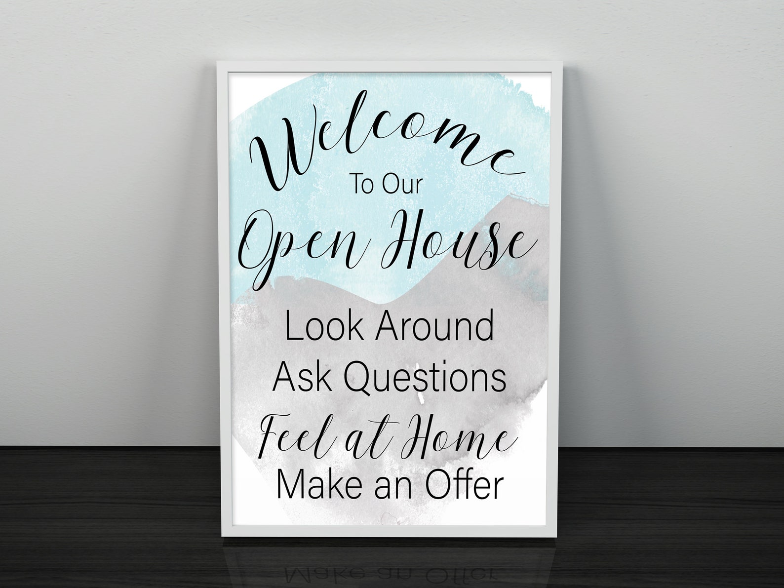 Welcome to the Open House Sign Printable Sign Instant - Etsy
