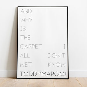 Todd and Margo | Printable | Wall Art | Instant Download | Home Decor ...
