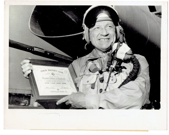 Vintage Hoto Mach Buster's Club Award Photo of F-100 Super | Etsy