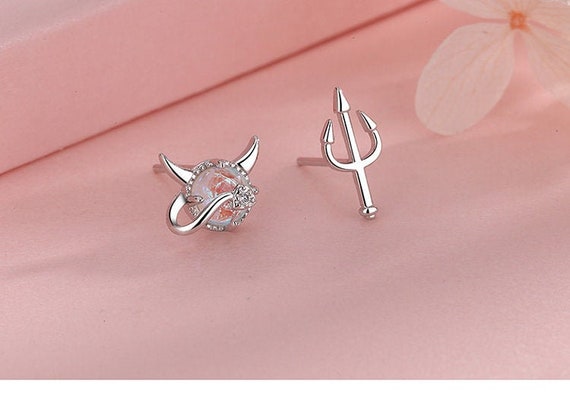 Devil Earrings Monster Earrings Little Monster Earrings | Etsy