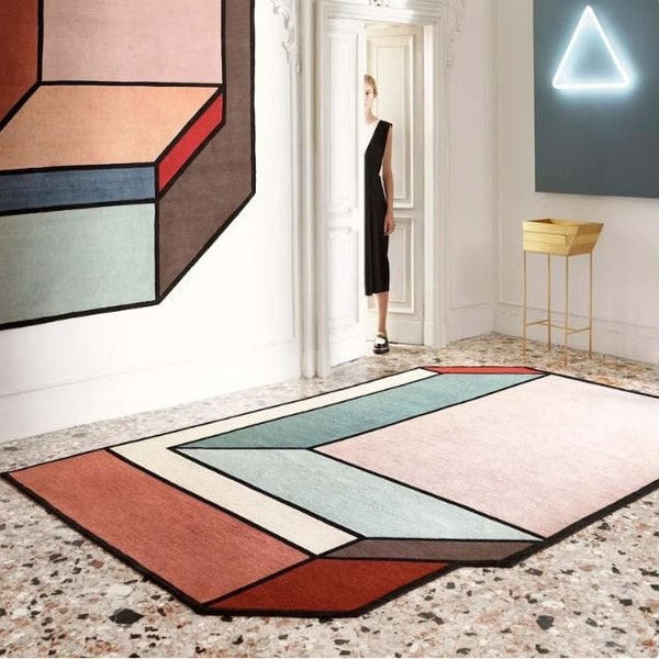 Abstract Shaped Rug - Etsy