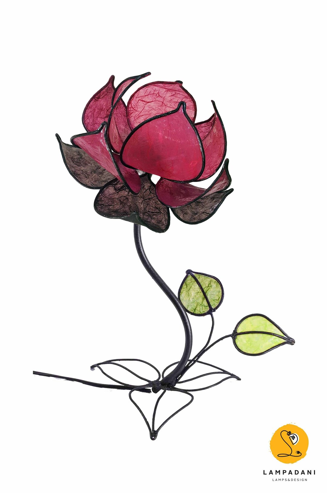 Pink Lotus Flower Lamp, Flower Lamp, Flower Lights, Fairy Lights, Paper ...