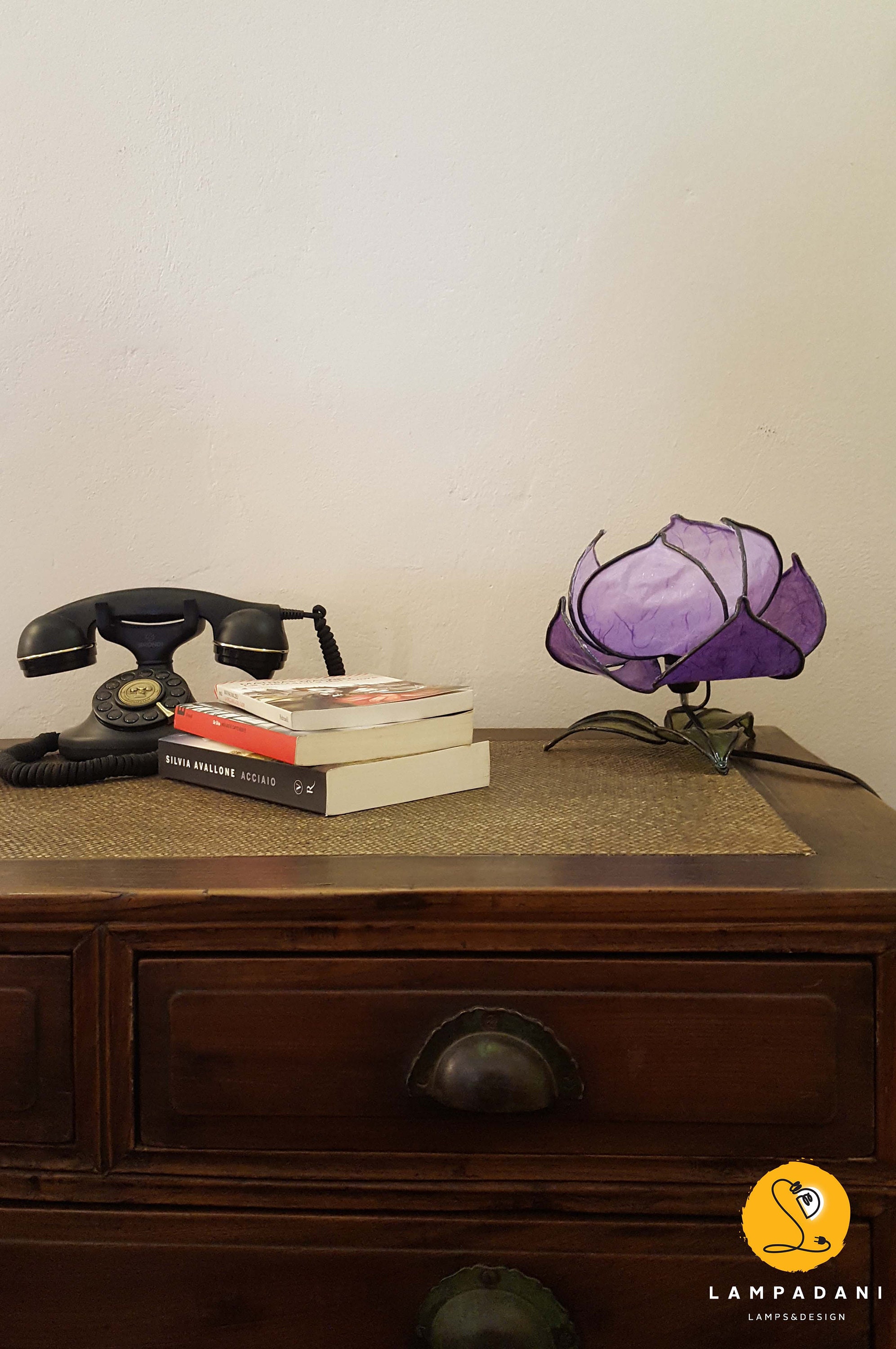 Red Lotus Flower Lamp, Flower Lamp, Flower Lights, Fairy Lights, Paper ...