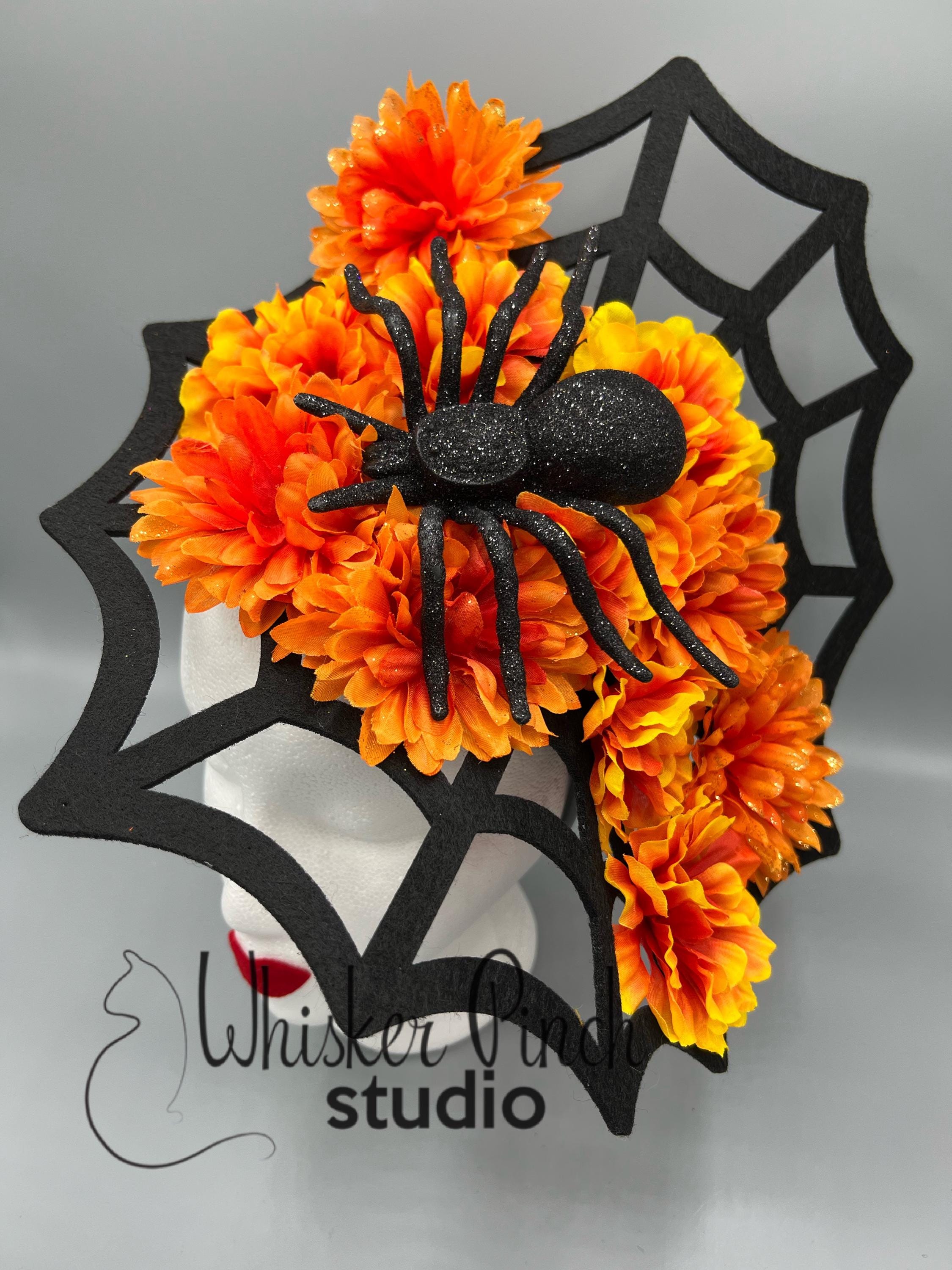 Halloween Spider Web Fascinator / Halloween Headband / Spider Web ...