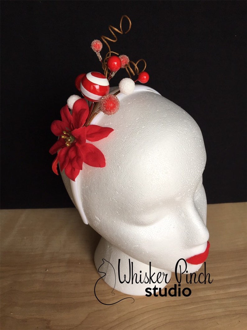 Christmas Fascinator / Christmas Headband / Holiday Headband / Holiday ...