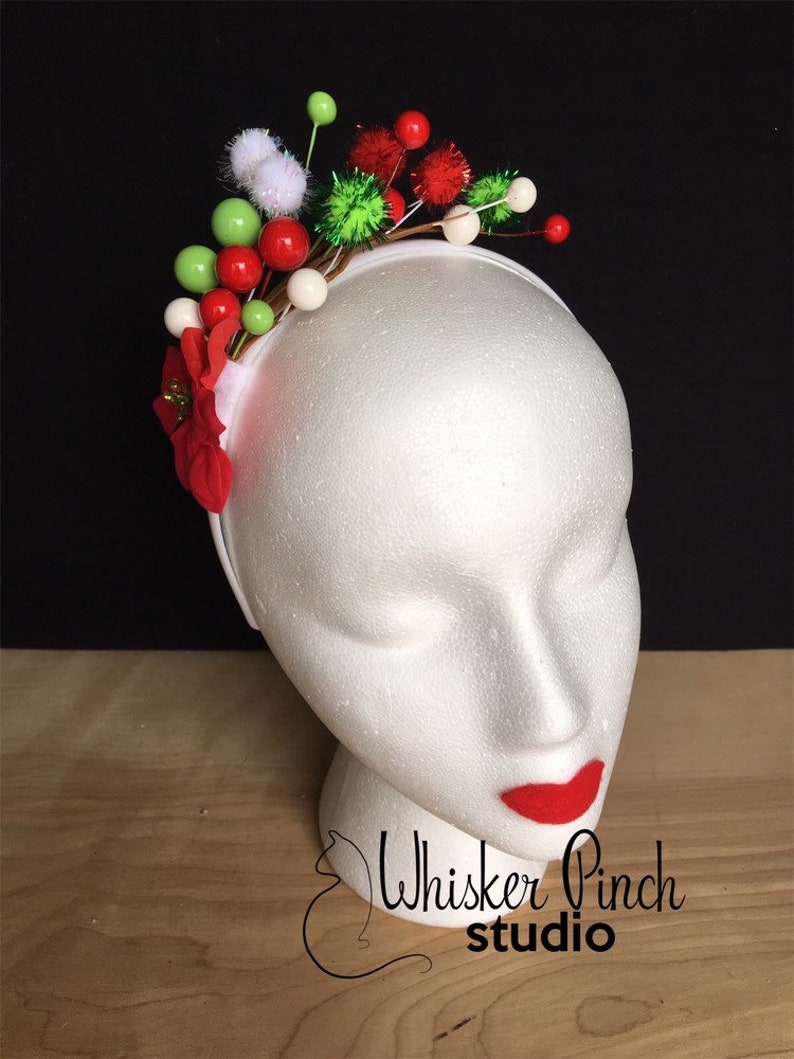 Christmas Fascinator / Christmas Headband / Holiday Headband / Holiday ...