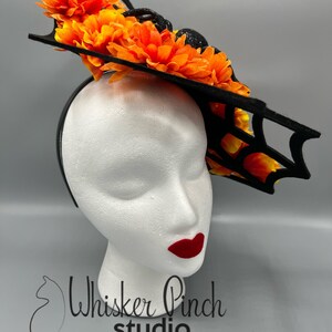 Halloween Spider Web Fascinator / Halloween Headband / Spider Web ...