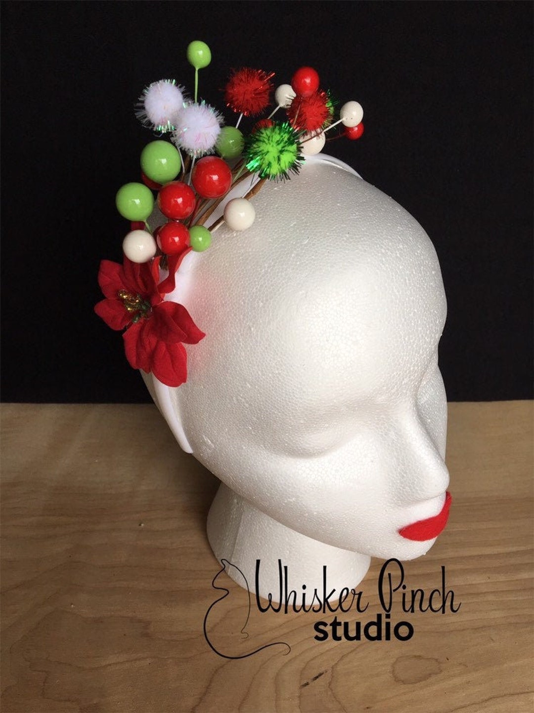 Christmas Fascinator / Christmas Headband / Holiday Headband / Holiday ...
