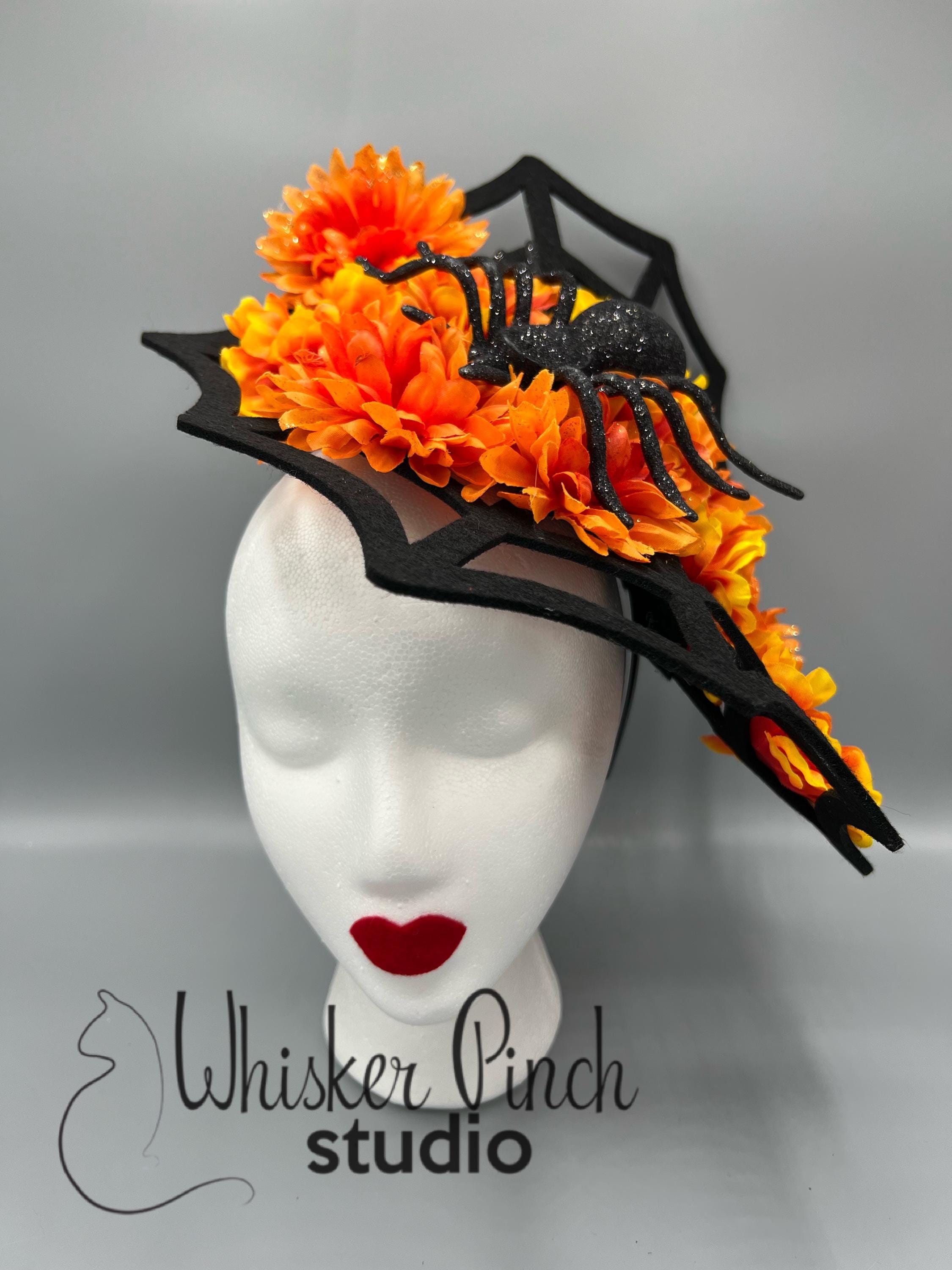 Halloween Spider Web Fascinator / Halloween Headband / Spider Web ...