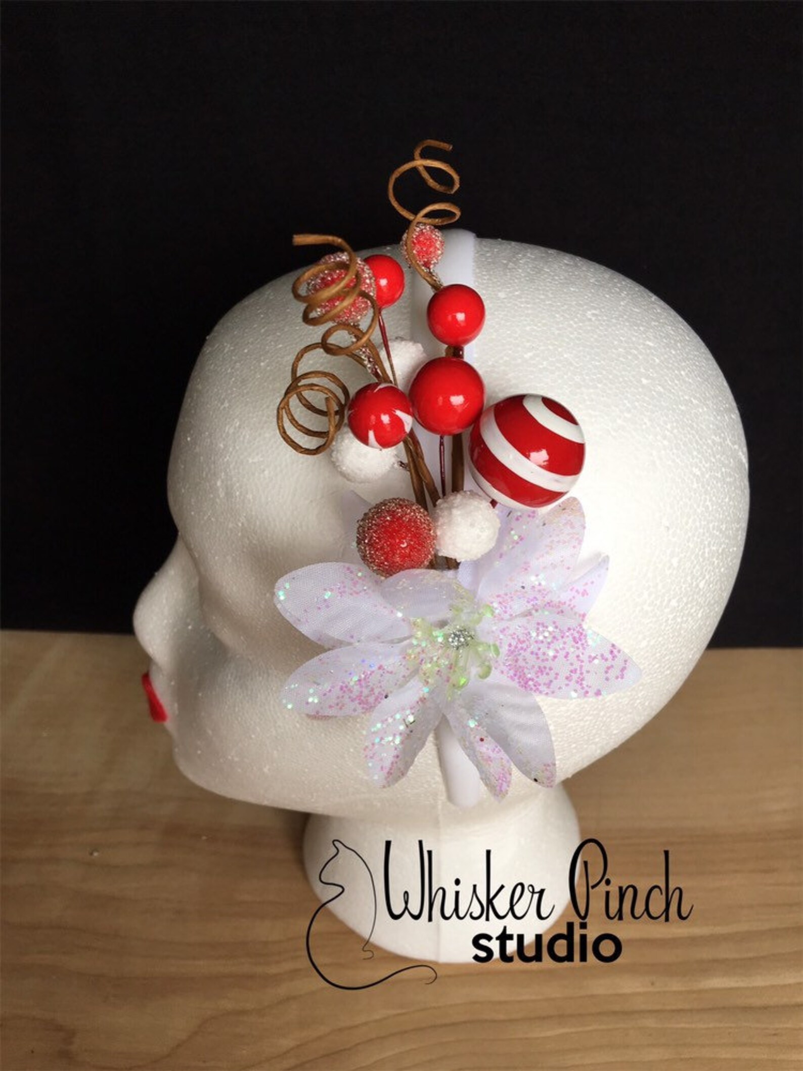 Christmas Fascinator / Christmas Headband / Holiday Headband / Holiday ...