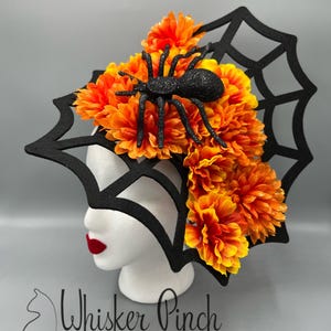 Halloween Spider Web Fascinator / Halloween Headband / Spider Web ...