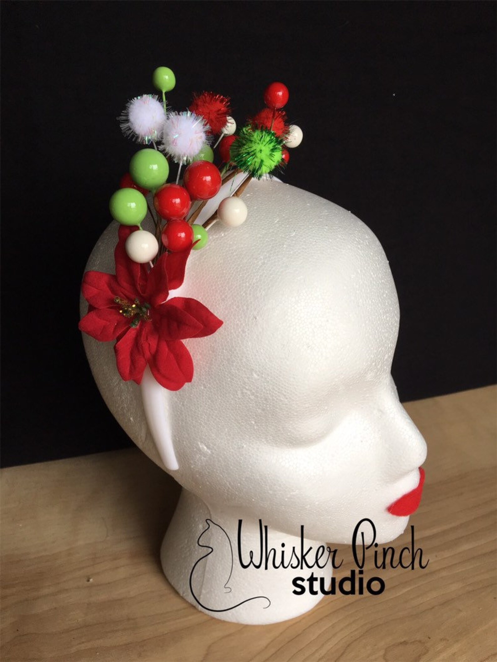 Christmas Fascinator / Christmas Headband / Holiday Headband / Holiday ...