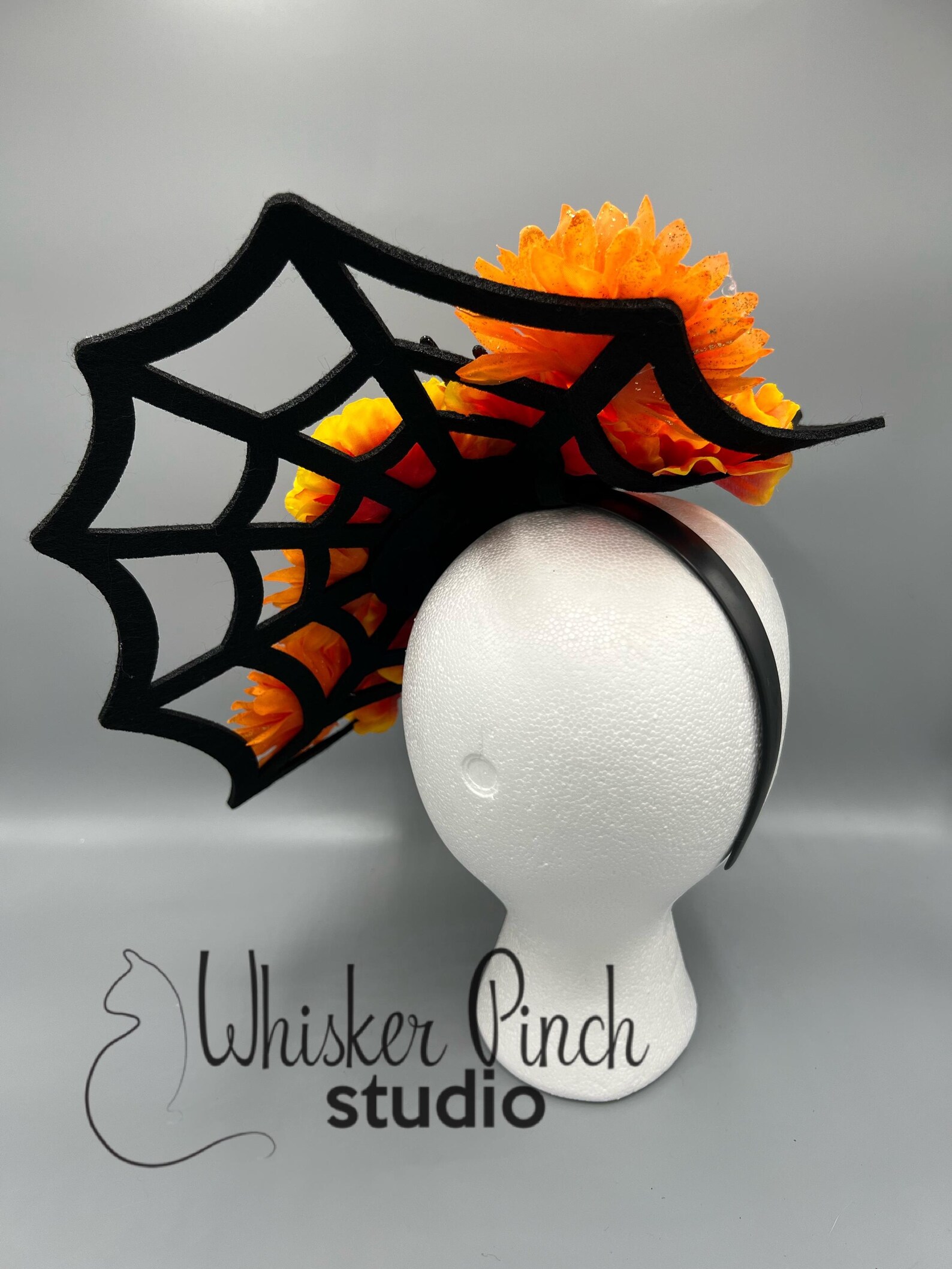 Halloween Spider Web Fascinator / Halloween Headband / Spider Web ...