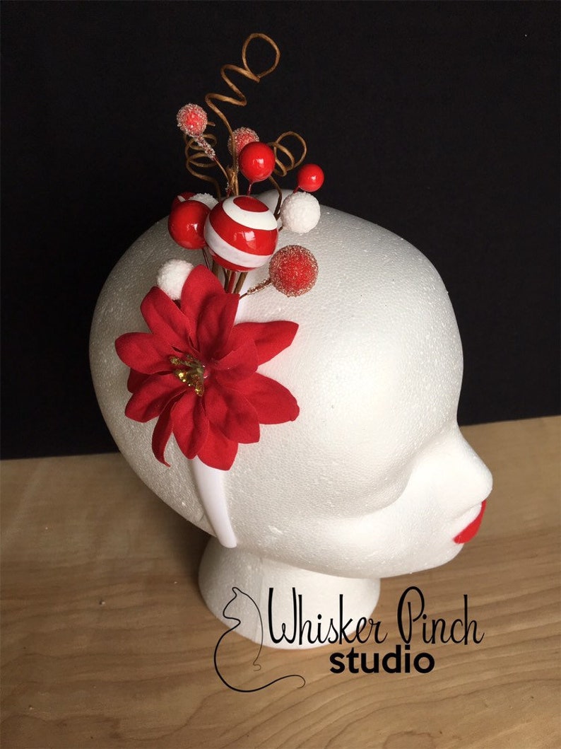 Christmas Fascinator / Christmas Headband / Holiday Headband / Holiday ...