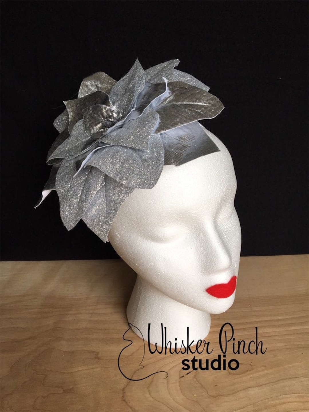 Christmas Fascinator / Poinsettia Headband / Holiday Headband / Ugly ...