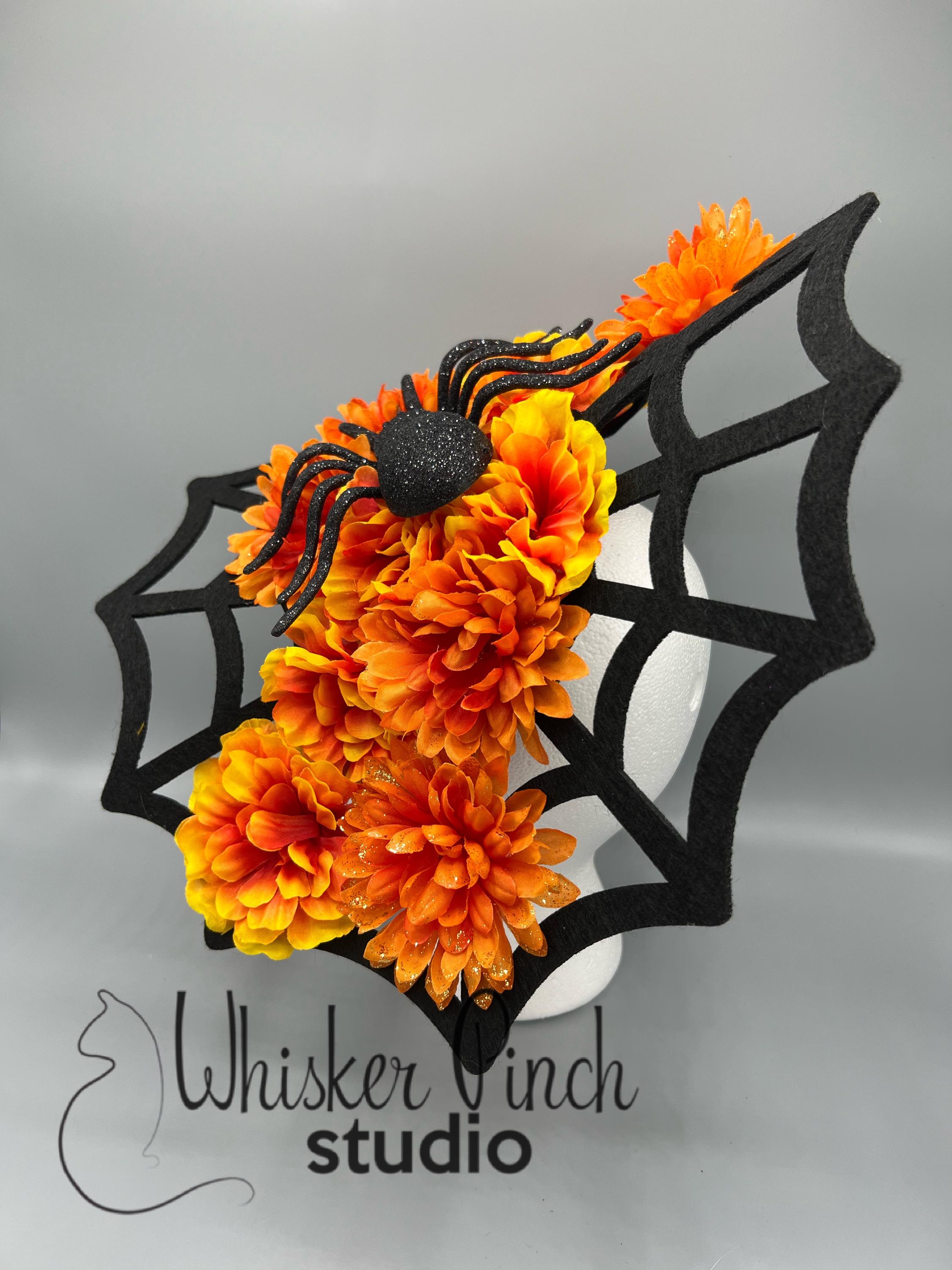 Halloween Spider Web Fascinator / Halloween Headband / Spider Web ...