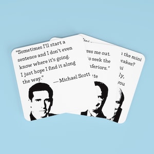 The Office TV Show Quotes Coasters - Etsy