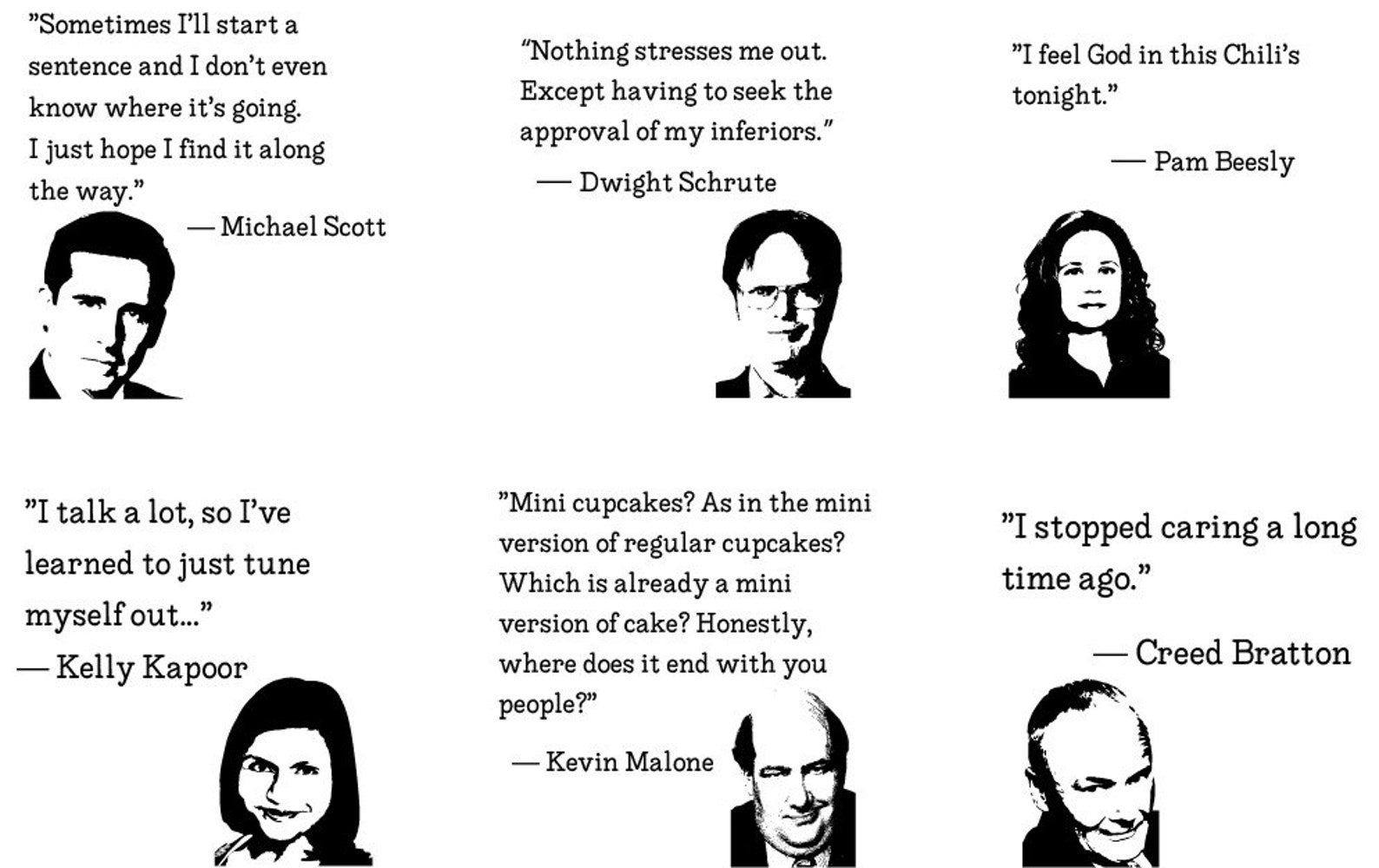 The Office TV Show Quotes Coasters - Etsy Canada