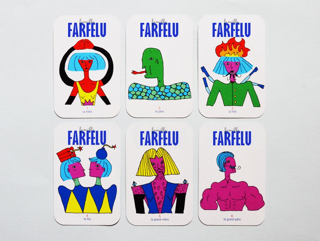 Card Game of the 7 Families - Etsy