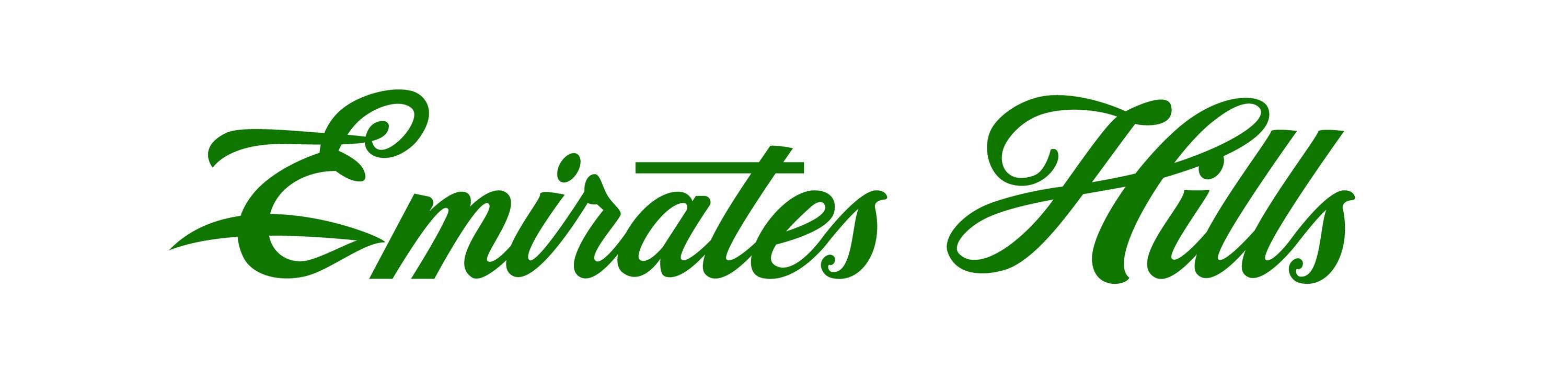 Emirates Hills Lettering Font Vector Custom Title High Resolution ...