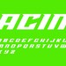 Racing Font Vector Aggressive Sportscar Fonts for Champions High ...