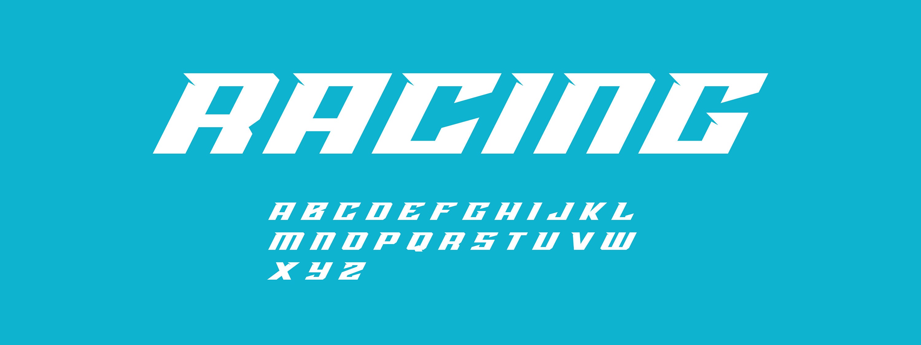 Racing Font Vector Aggressive Sportscar Fonts for Champions High ...