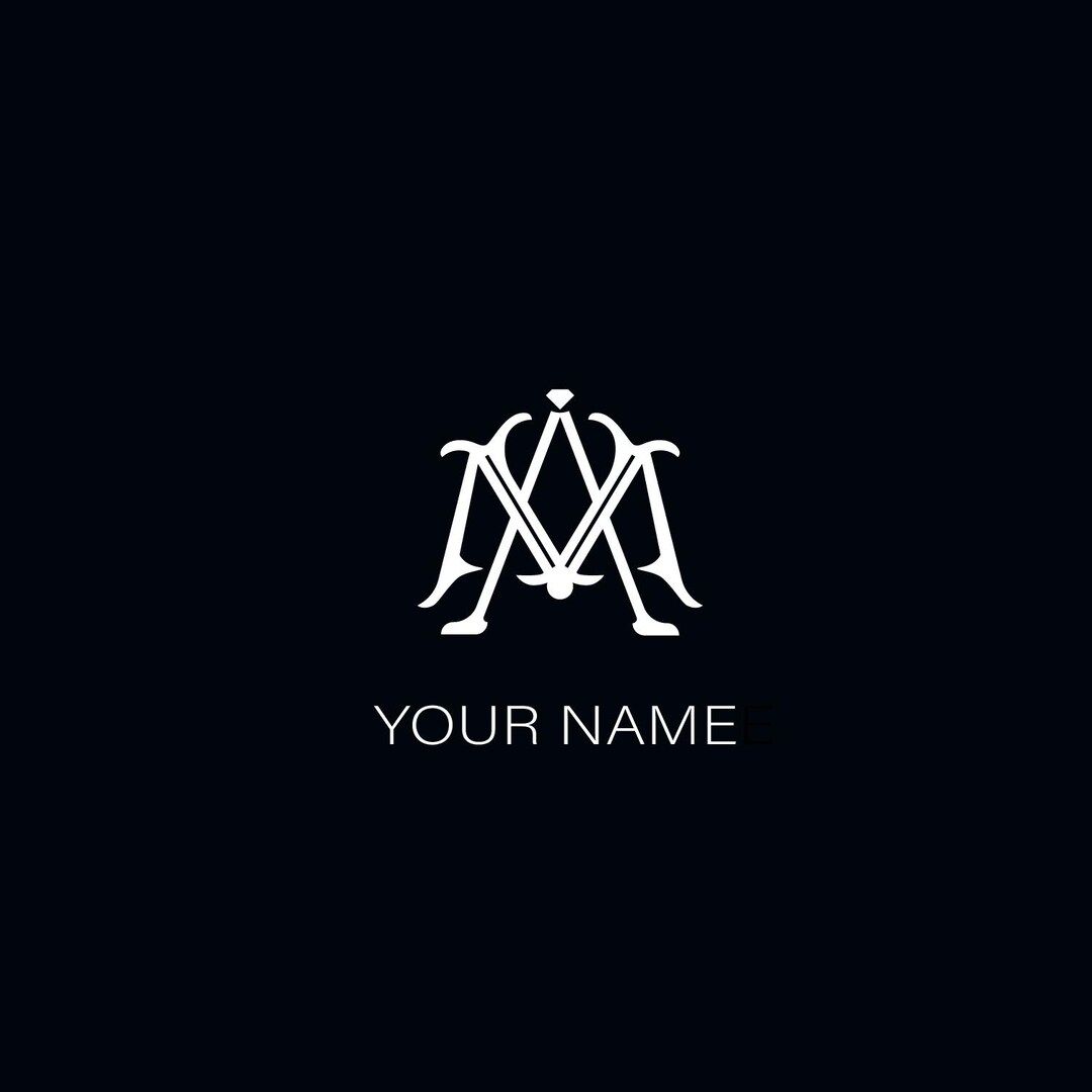 Exclusive AM Monogram Logo Design: Customizable Branding (download) - Etsy