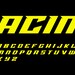 Racing Font Vector Aggressive Sportscar Fonts for Champions High ...