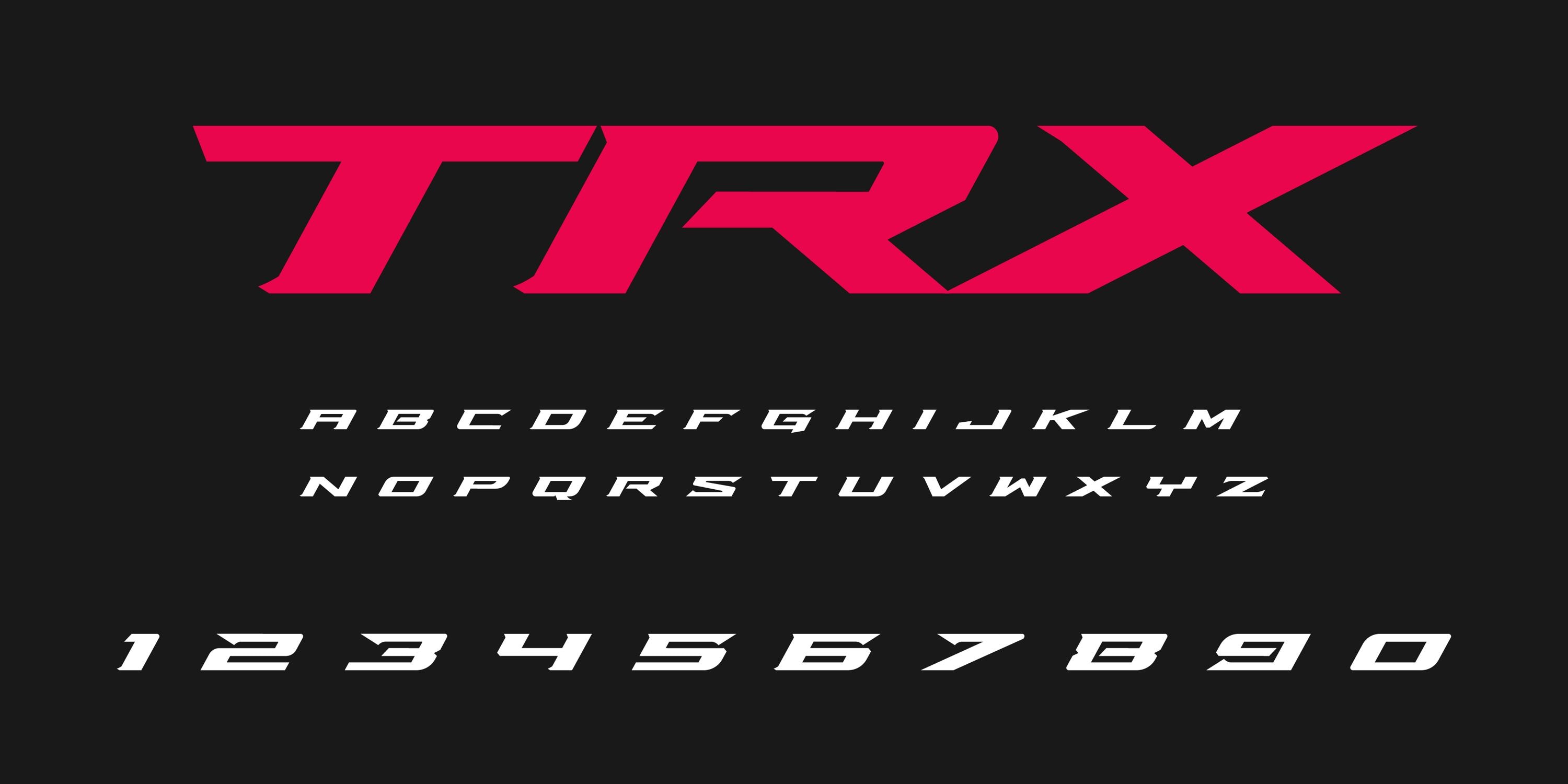 TRX Dodge Ram Font Vector: off Road Decals Alphabet (digital Download ...