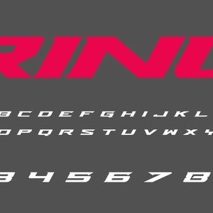 Ring Font Vector Aggressive Fight Fonts for UFC Fighter High Resolution ...