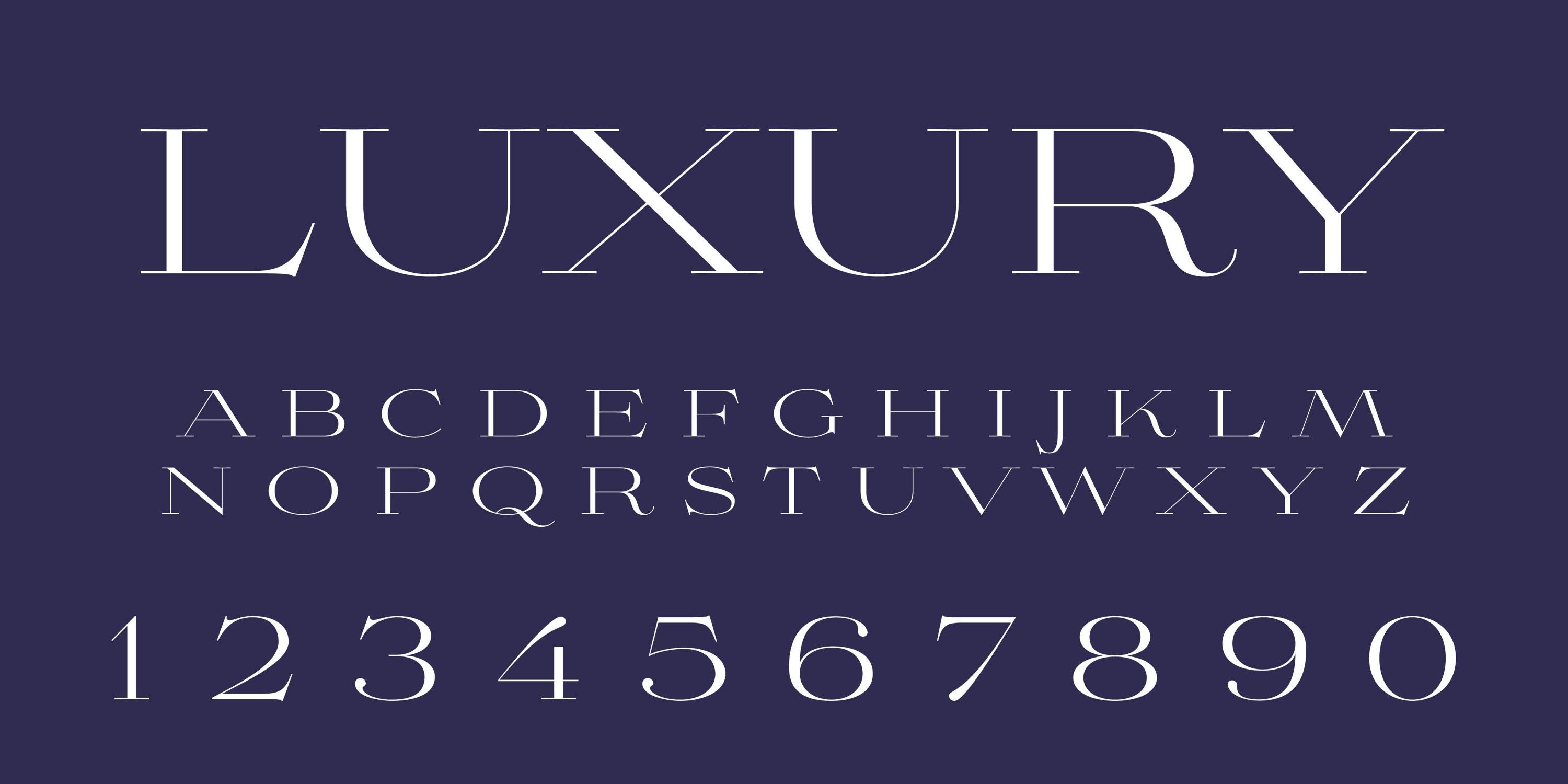 Luxury Font Vector Elegant Fonts for Fashion Packaging Design. High ...