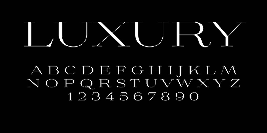 Luxury Font Vector Elegant Fonts for Fashion Packaging Design. High ...