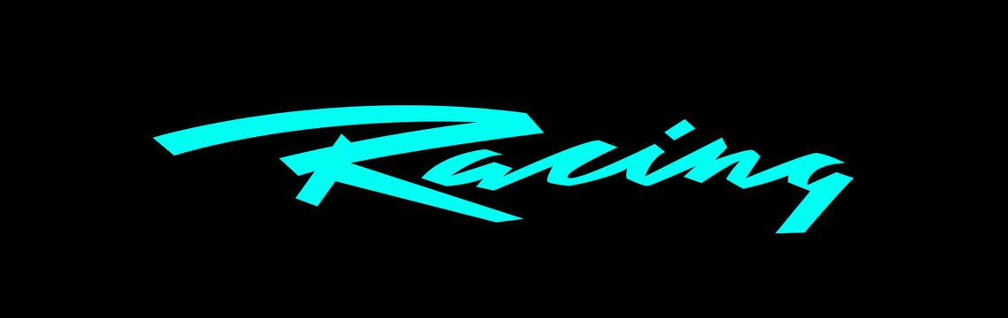 Racing Font Vector Lettering Sportscar Fonts for Champions High ...