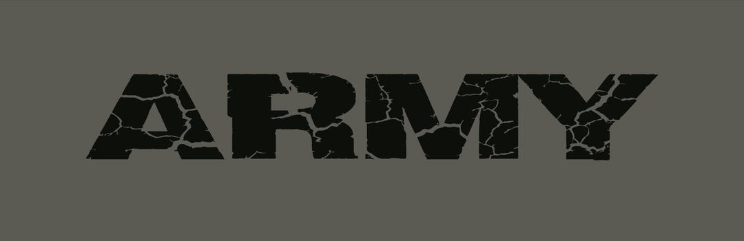 ARMY Lettering Custom Typography Print Vector Graphic: Military Clipart ...
