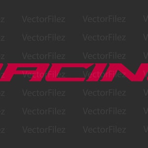Racing Font Vector: Aggressive Sportscar Alphabet (digital Download) - Etsy