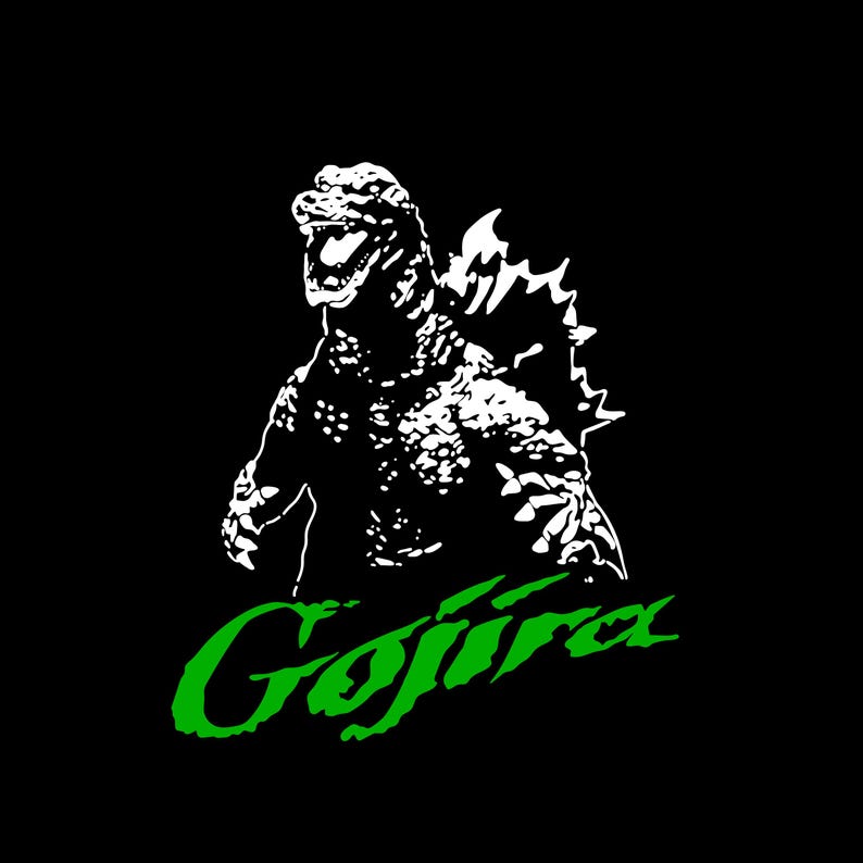 Godzilla Vector T-shirt Design: King of Monsters (EPS, PNG) - Etsy
