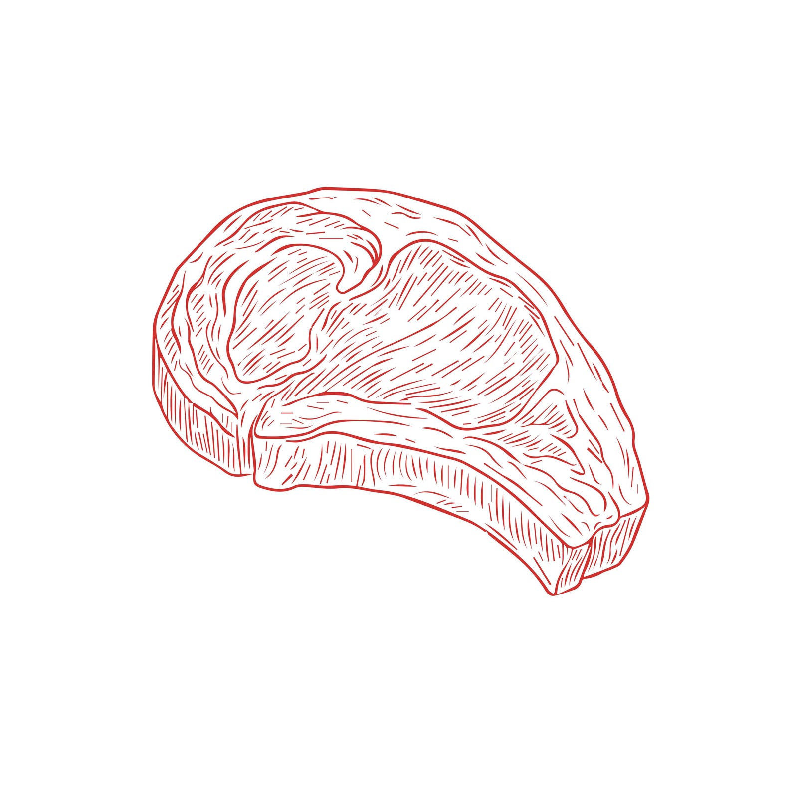 Ribeye Steak Vector Graphic | Meat Illustration Clipart | Png, Eps, AI ...