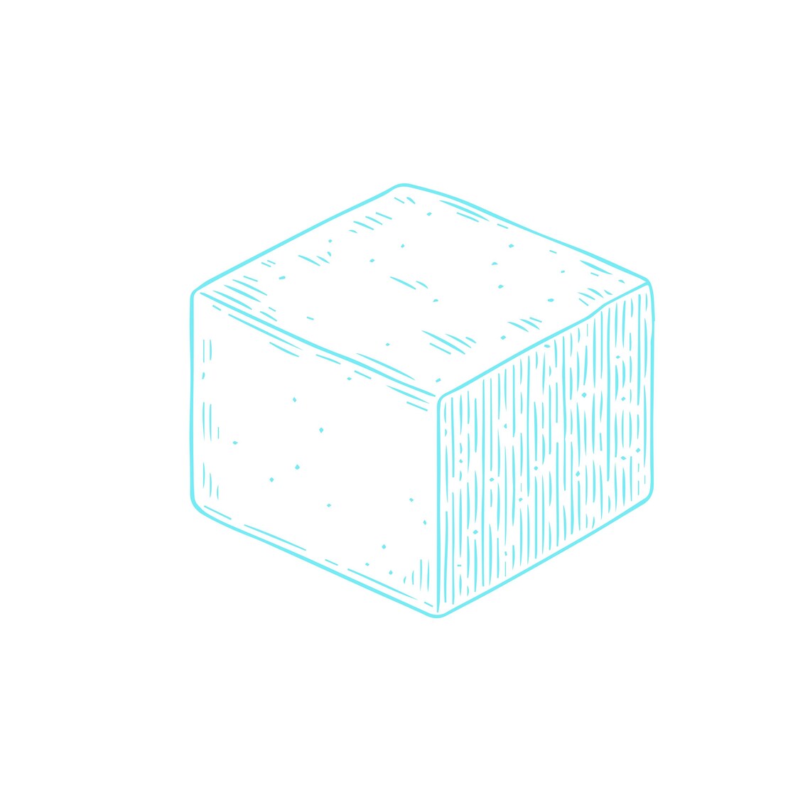 Tofu Vector Graphic | Vegan Asian Food Clipart | PNG, EPS, AI | Healthy ...