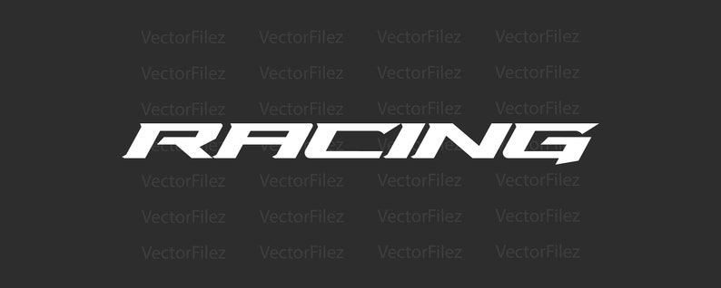 Racing OTF Font and EPS Vector Format: Aggressive Sportscar Alphabet ...