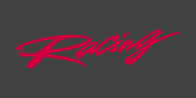 Racing Lettering Word Vector Sportscar Fonts for Champions High ...