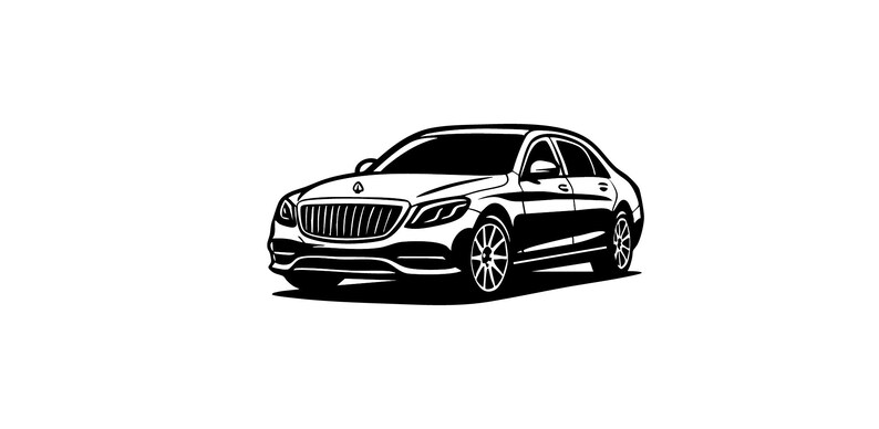 Maybach Vector Graphic Design | Luxury Car Clipart AI EPS PNG ...