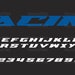 Racing Font Vector: Aggressive Sportscar Alphabet (digital Download) - Etsy