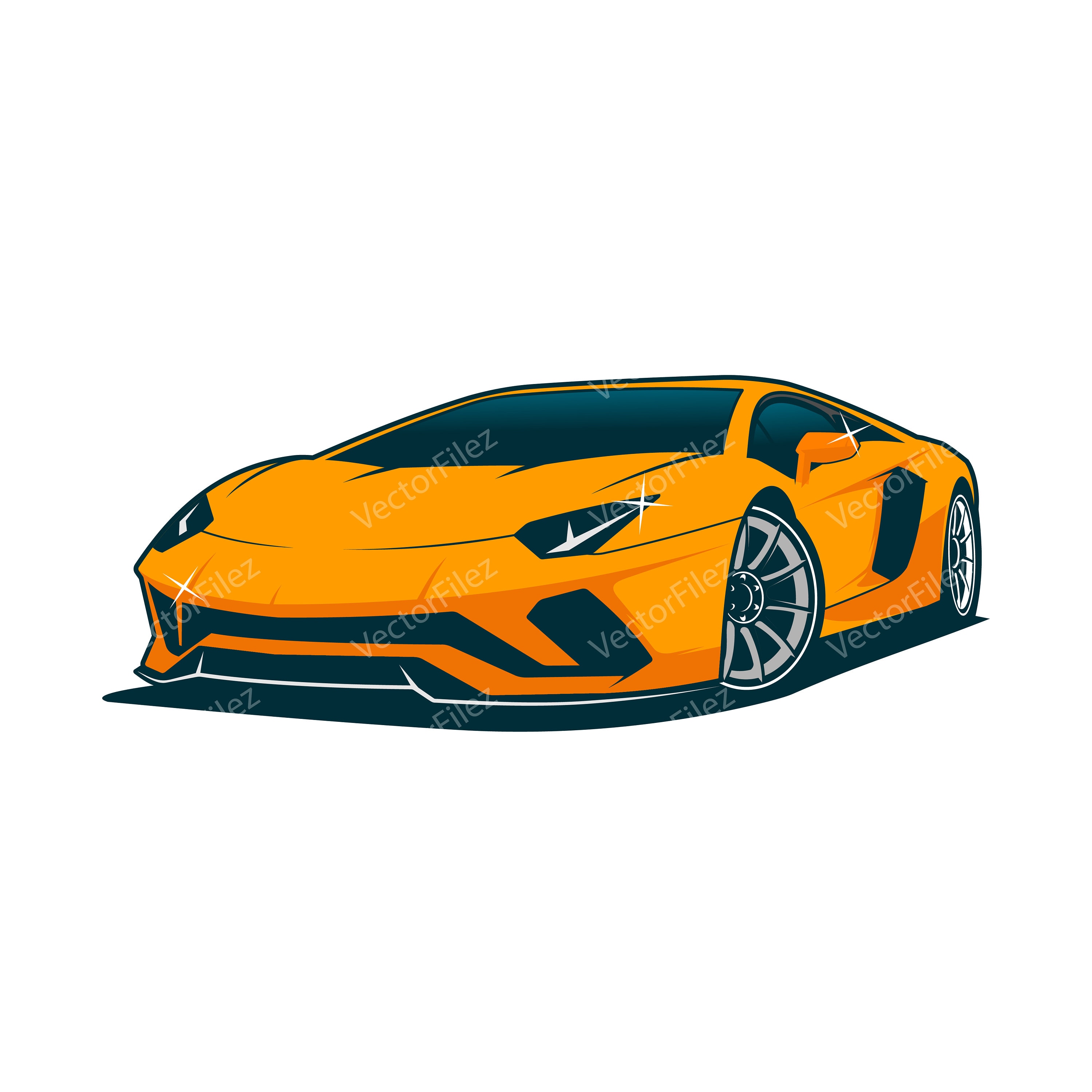Lamborghini Aventador Vector Pink Luxury Sportscar PNG EPS Sticker T ...