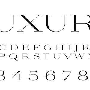 Luxury Font Vector Elegant Fonts for Fashion Packaging Design. High ...