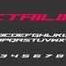 Racing Font Vector Aggressive Sportscar Fonts for Champions High ...