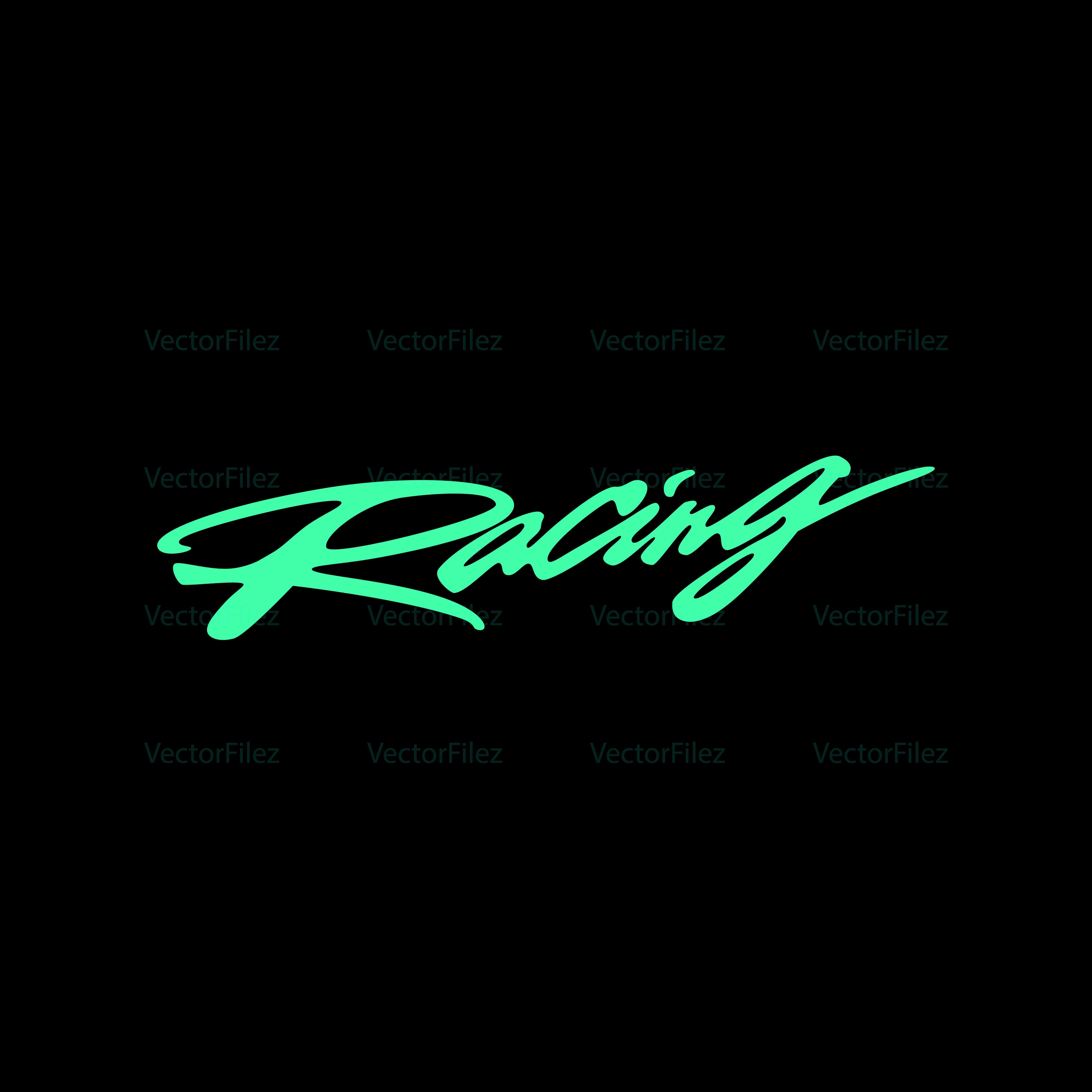 Racing Lettering Vector Sportscar Letterings for Champions High ...