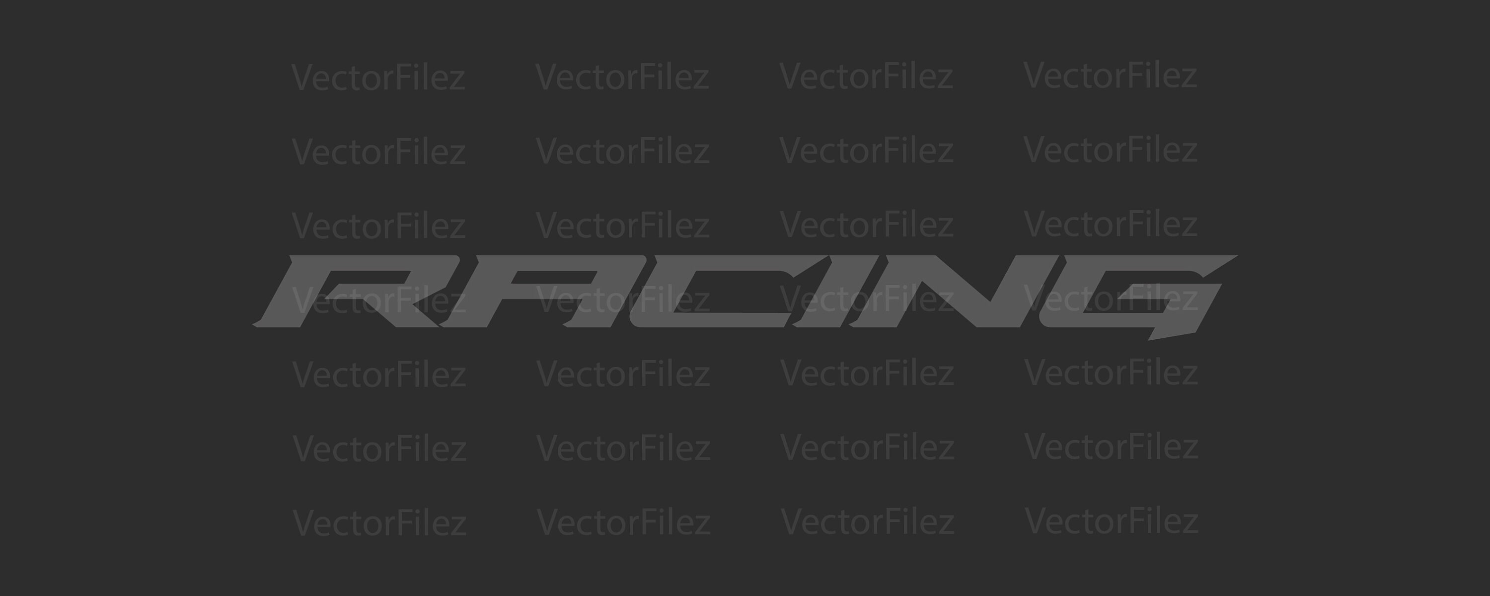 Racing OTF Font and EPS Vector Format: Aggressive Sportscar Alphabet ...